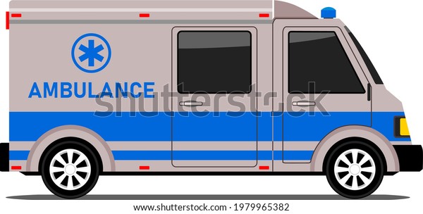 Ambulance Paramedic Car Side View Vector Stock Vector (Royalty Free ...