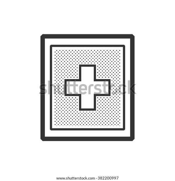 Ambulance Symbols On Rectangle Label Stock Vector (Royalty Free ...