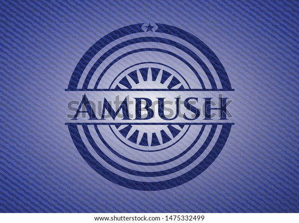 Ambush Denim Background Vector Illustration Detailed Stock Vector ...