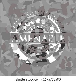 Amenable On Grey Camo Texture Stock Vector (Royalty Free) 1175723590 ...