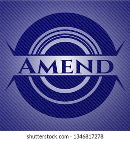 Amend Badge Denim Texture Stock Vector (Royalty Free) 1346817278 ...