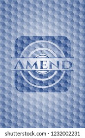 Gel Blue Emblem Geometric Pattern Background Stock Vector (Royalty Free ...