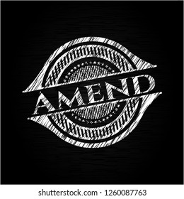 Amend On Chalkboard Stock Vector (Royalty Free) 1260087763 | Shutterstock
