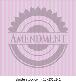 Amendment Vintage Pink Emblem Stock Vector (Royalty Free) 1272315241 ...