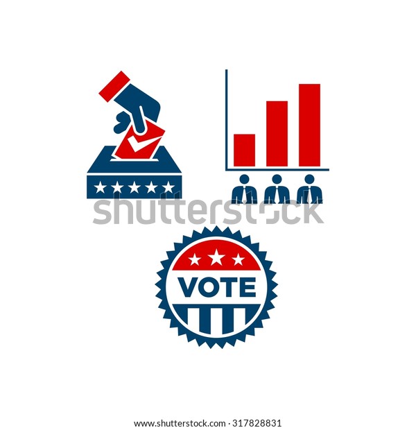 America Election Logo Template Stock Vector (Royalty Free) 317828831