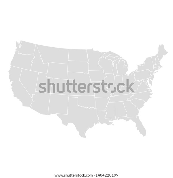 America Map Illustration Vector Eps10 Stock Vector (Royalty Free ...