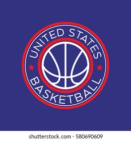 American Basketball Crest Vector Format This Stock Vector (Royalty Free ...