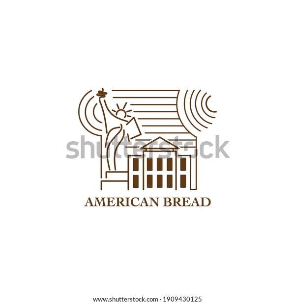 American Bread Logo Design Templates Stock Vector (Royalty Free ...