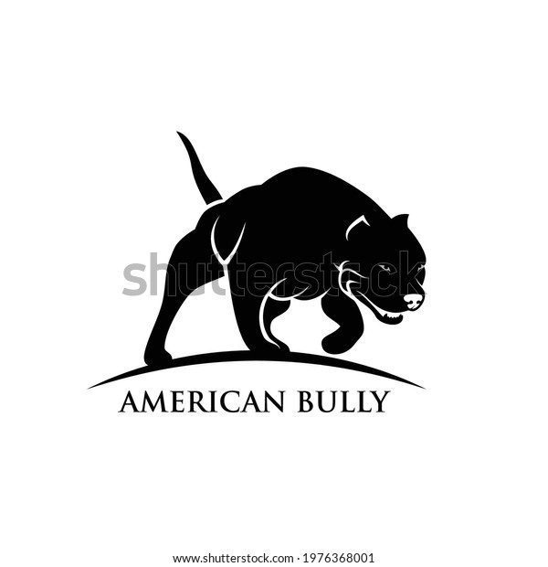 American Bully Dog Isolated Vector Illustration Stock Vector (Royalty ...