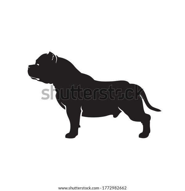 American Bully dog - illustration vectorielle : image vectorielle de ...