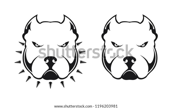 American Bully Logo Dog Head Bully Stock Vector (Royalty Free) 1196203981