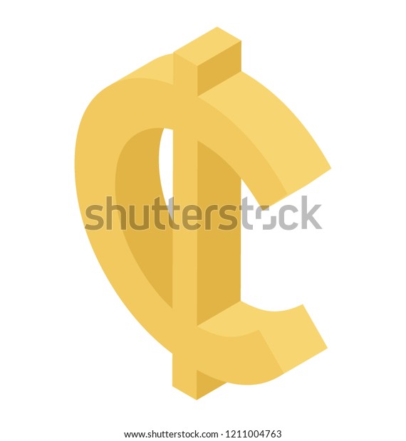 American Cent Currency Symbol Stock Vector (Royalty Free) 1211004763 ...