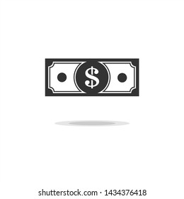 American Dollar Dollar Bill Currency Flat Stock Vector (Royalty Free ...