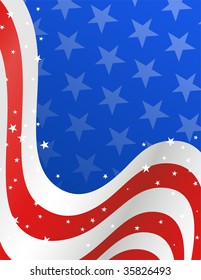 American Flag Abstract Vector Illustration Stock Vector (Royalty Free ...