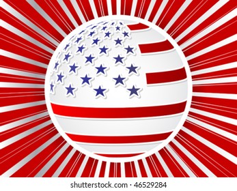 American Flag Ball Stock Vector (Royalty Free) 46529284 | Shutterstock