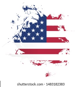 American Flag Scratch Effect Vector Stock Vector (Royalty Free) 1115529389