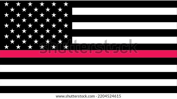American Flag Red Stripe Logo Vector Stock Vector (Royalty Free ...