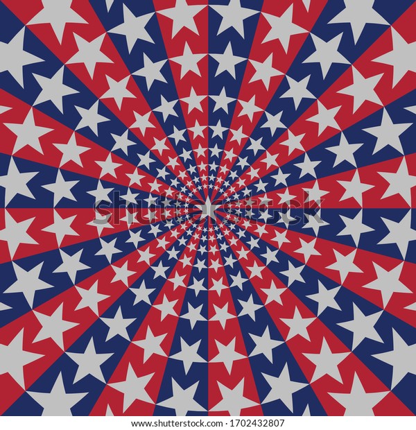 American Flag Sunburst Art Texture Stars Stock Vector (Royalty Free ...