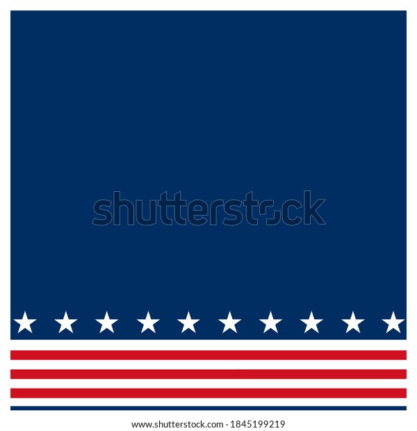 American Flag Symbols Border Dark Blue Stock Vector (Royalty Free ...