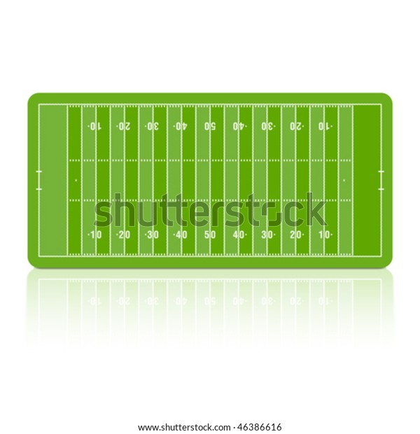 American Football Field Vector Stock Vector (Royalty Free) 46386616 ...