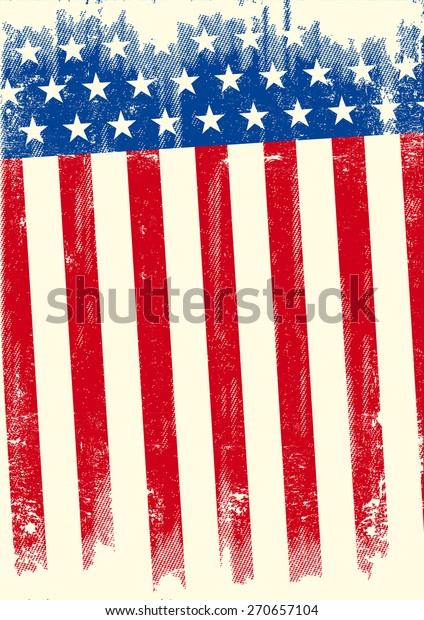 American Grunge Flag Background Poster Stock Vector (Royalty Free ...
