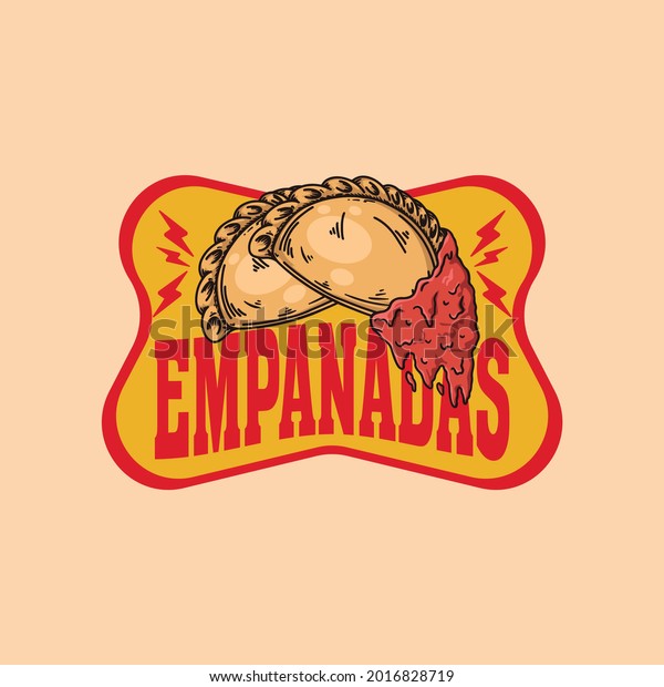 American Style Classic Empanadas Logo Stock Vector (Royalty Free ...