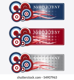 Americana Banners Stock Vector (Royalty Free) 54907963 | Shutterstock