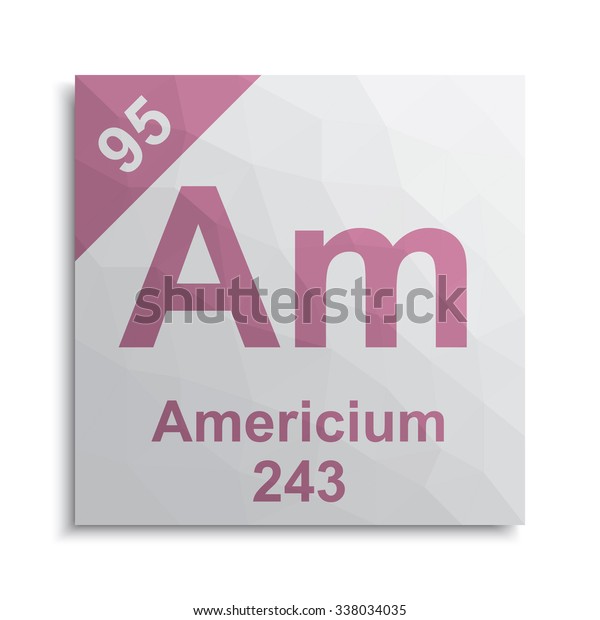 Americium Element Periodic Table Stock Vector (Royalty Free) 338034035 ...
