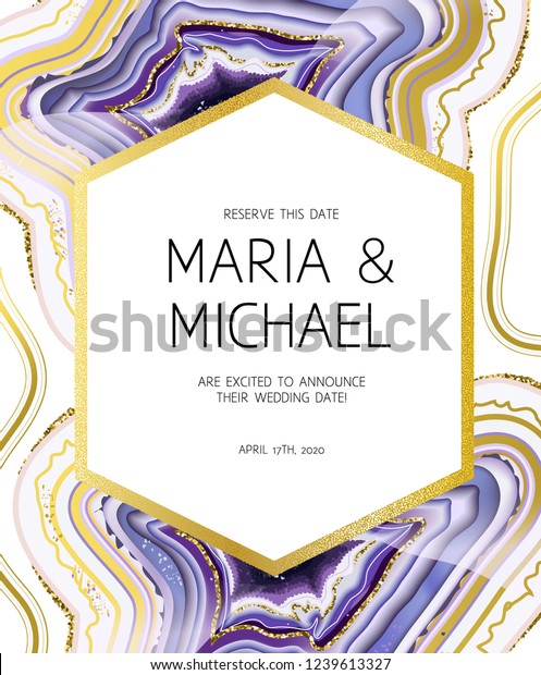 Amethyst Crystal Geode Purple Vertical Vector Stock Vector (Royalty ...