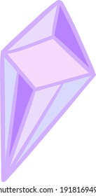 Amethyst Crystal Shard Vector Illustration Stock Vector (Royalty Free ...