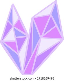 Amethyst Crystal Shard Vector Illustration Stock Vector (Royalty Free ...