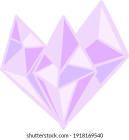 Amethyst Crystal Shard Vector Illustration Stock Vector (Royalty Free ...