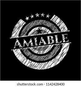 Amiable Chalk Emblem Stock Vector (Royalty Free) 1142428400 | Shutterstock