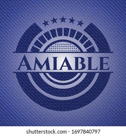 Amiable Denim Background Vector Illustration Detailed Stock Vector ...