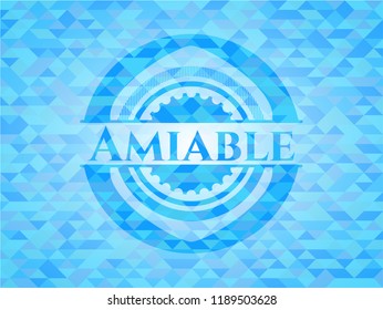 Amiable Light Blue Mosaic Emblem Stock Vector (Royalty Free) 1189503628 ...