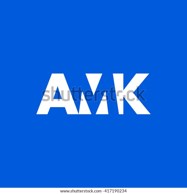 Amk Logo Vector Graphic Branding Letter Stock Vector (Royalty Free ...
