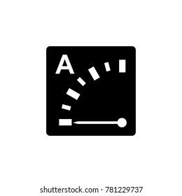 Ammeter Icon Sign Design Stock Vector (Royalty Free) 781229737 ...