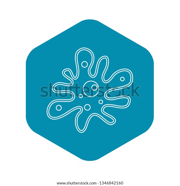 Amoeba Icon Outline Illustration Amoeba Vector Stock Vector (Royalty ...