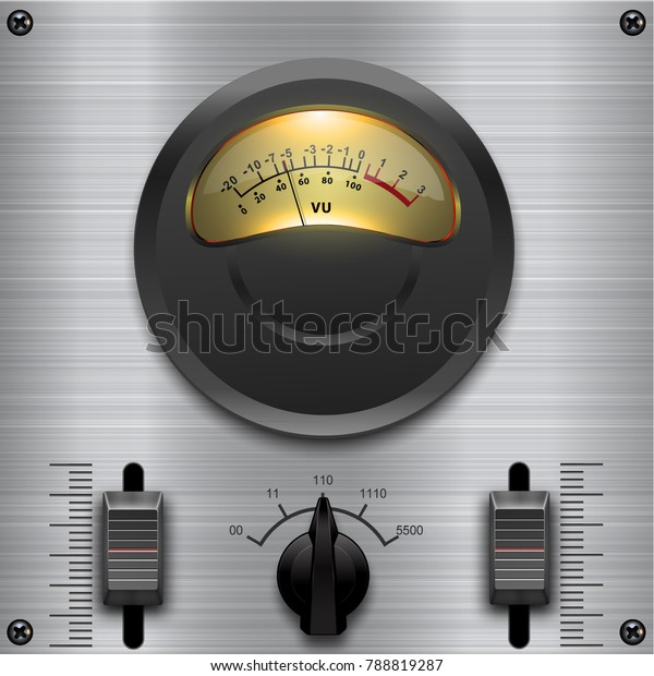 Amp Meter Measuring Device Amp Tube Stock Vector (Royalty Free) 788819287