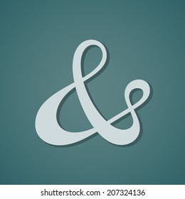 Ampersand Symbol Shadow Vector Illustration: เวกเตอร์สต็อก (ปลอดค่าลิขสิทธิ์) 207324136 ...