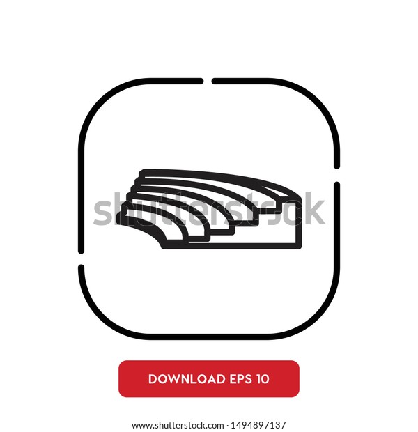 Amphitheater Art Symbol Outline Vector Icon 库存矢量图（免版税）1494897137 ...