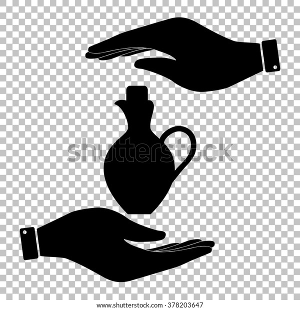 Amphora Sign Flat Style Icon Vector Stock Vector (Royalty Free) 378203647
