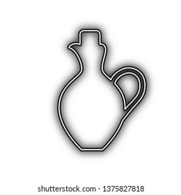 Amphora Sign Illustration Vector Double Contour Stock Vector (Royalty ...