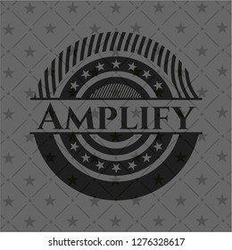 Amplify Realistic Black Emblem Stock Vector (Royalty Free) 1276328617 ...