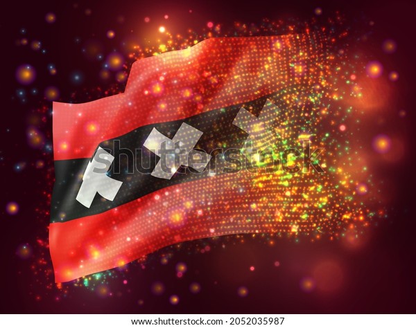 Amsterdam Vector 3d Flag On Pink Stock Vector (Royalty Free) 2052035987 ...