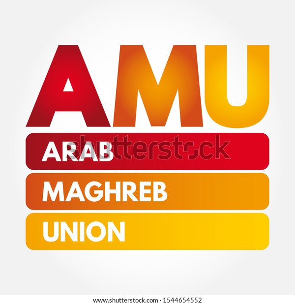 Amu Arab Maghreb Union Acronym Business: vector de stock (libre de ...