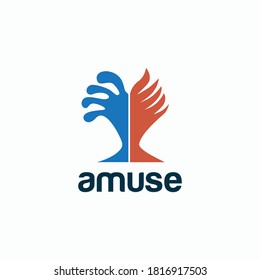 Amuse Logo Vector Simple Design Natural Stock Vector (Royalty Free ...