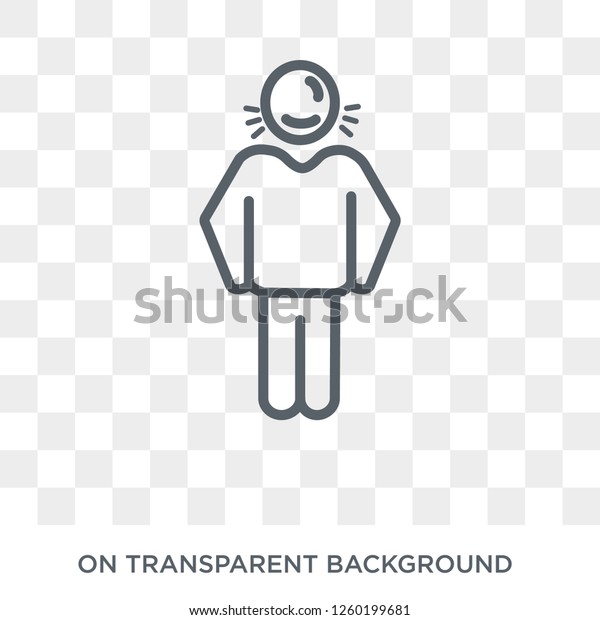 Amused Human Icon Trendy Flat Vector Stock Vector (Royalty Free ...