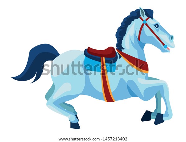 Amusement Park Carousel Symbol Vector Illustration: เวกเตอร์สต็อก (ปลอด ...