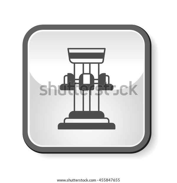 Amusement Park Drop Tower Icon Stock Vector (Royalty Free) 455847655 ...